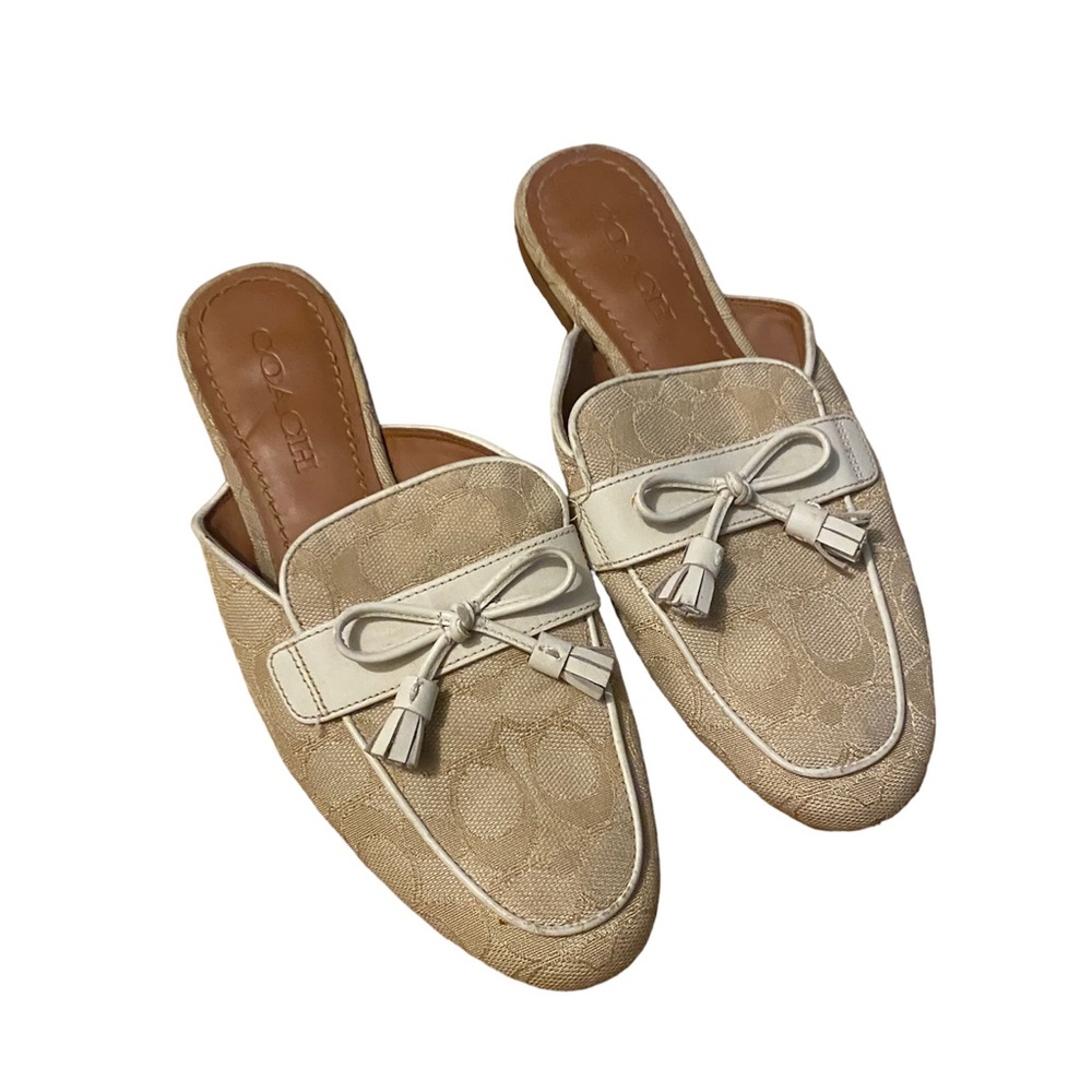 Coach Stassi Signature Jacquard Flats - Gem